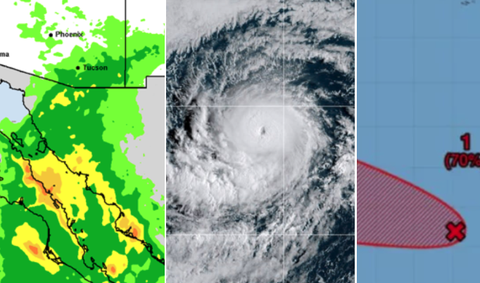 Hurricane Lorena Threatens US – Two Other Storms on the Move!